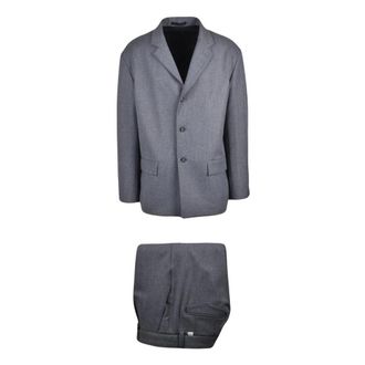 Paolo Pecora Giacca Dritta Anzug - - Suits - Herren - Grau - L