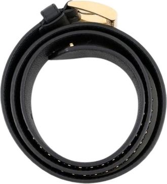 Prada Ceinture Vintage Cuir Pre-owned - Femme - Pre-owned - Noir - Taille: ONE Size