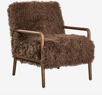 Sklum Fauteuil en bois dh&eacute;v&eacute;a Maylene SKLUM