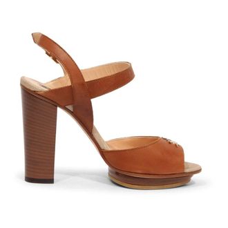 La Martina Vintage Effekt Sandale - - Shoes - Damen - Braun - 35 EU