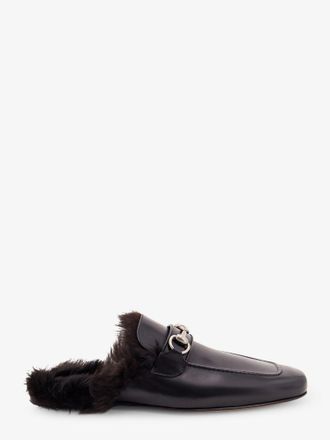 Gucci Black leather slipper with Horsebit - GUCCI - gender_Man