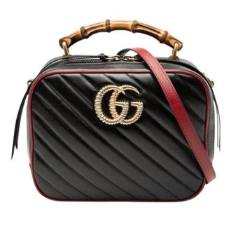 Gucci Sac bandouli&egrave;re matelass&eacute; Pre-owned - Femme - Pre-owned - Noir - Taille: ONE Size