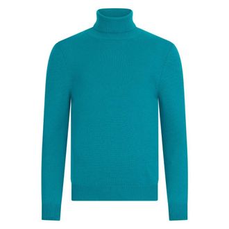 Malo Cashmere Rollkragenpullover - - Knitwear - Herren - Blau - L