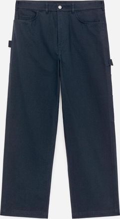 Arket Lockere Canvas-Hose -Blau
