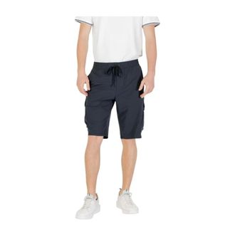 HUGO BOSS Homme, Shorts, Bleu, Taille: M Polyester Bermuda Shorts
