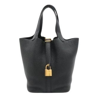 Herm&egrave;s Sac seau vintage Pre-owned - Femme - Pre-owned - Noir - Taille: ONE Size