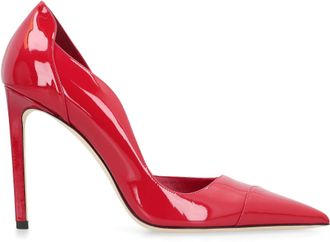 Jimmy Choo London Womens Pumps Brigitte Ruby Patent Leather Red High Heel Shoes
