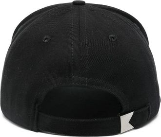 Rhude RHPS26HA01124 Embroidered Yacht Club Baseball Cap - Black
