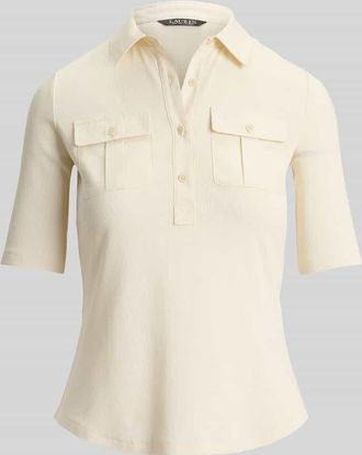 Lauren Ralph Lauren Slim Fit T-Shirt aus Baumwoll-Mix Modell HAIDELLE