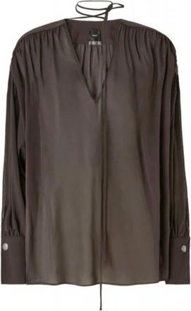 Pinko Pinko, Femme, Blouses et Chemises, Brun, Taille: 38 FR Blouse