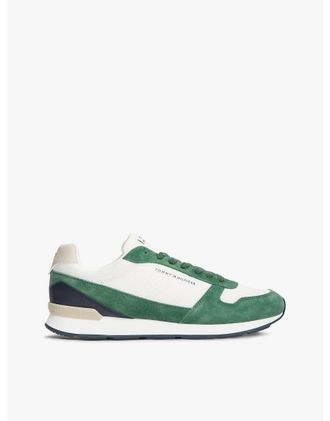 Tommy Hilfiger Baskets l&eacute;g&egrave;res en daim et tulle - Vert multicolore-Neutral