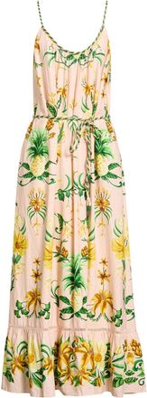 Farm Rio BOTANICAL BEAUTY PINK MAXI DRESS