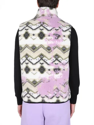 Msgm Fleece Sherpa Vest - Multicolor