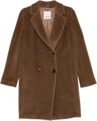 Max Mara Roseto double-breasted coat - Braun
