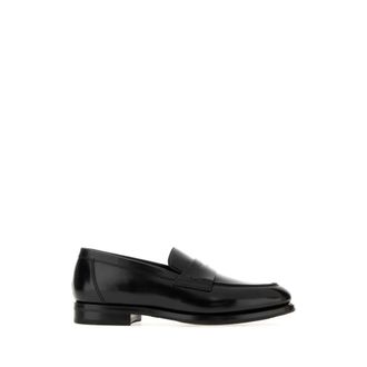 Santoni Homme, Chaussures, Noir, Taille: 43 1/2 EU Mocassins Colin