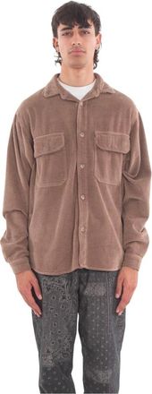 White Sand Homme, Vestes, Beige, Taille: M Chemise Rocciatore en velours c&ocirc;tel&eacute;