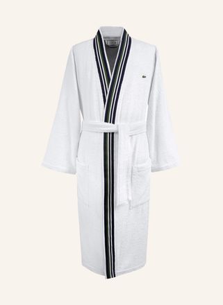 Lacoste Bademantel Lclub weiss