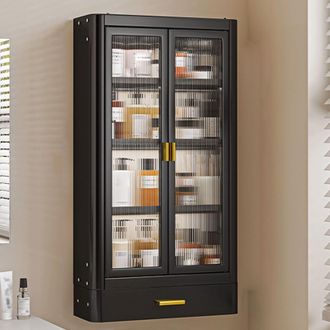 Generic Mehrzweckschrank Werkstatt Metallschrank Tragkraft: 25 Kg H&ouml;henverstellbare Regalb&ouml;den Magnetische, Halbtransparente Doppelt&uuml;r Werkzeugschrank Mit Sch