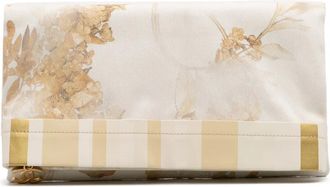 Chanel pochette XL en toile imprimée (2018) - Blanc