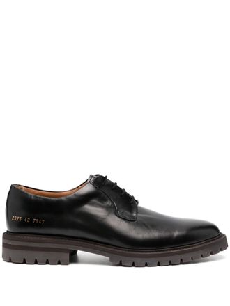 Common Projects derbies en cuir - Noir