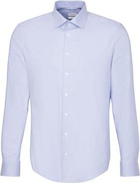 Seidensticker Chemise Cintrée à Manches Longues Shaped Fit, Bleu Clair, 41 Homme