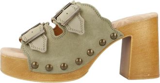 Mtng Stilvolle Heeled Mules Sandal - - Shoes - Damen - Gr&uuml;n - 40 EU