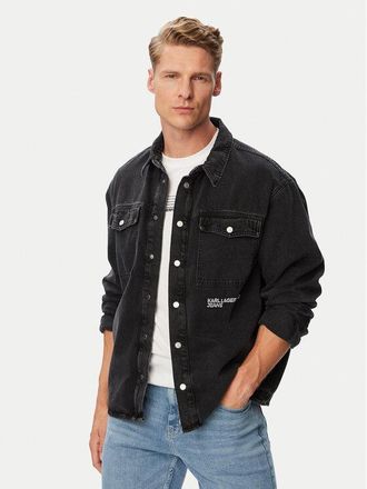 Karl Lagerfeld Jeansjacke B3M16005 Schwarz Regular Fit
