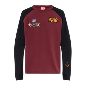 Diesel Herren, Oberteile, Rot, LGr&ouml;&szlig;e