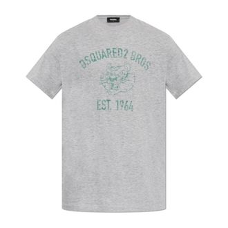 Dsquared2 T-Shirt mit Print - - Tops - Herren - Grau - S