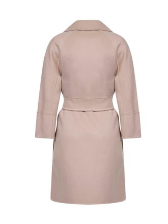 Max Mara Virgin Wool Cocoon Coat - Beige