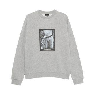 Emporio Armani Homme, Sweatshirts et sweats &agrave; capuche, Gris, Taille: XL Emporio Armani Capsule Sweaters Gris