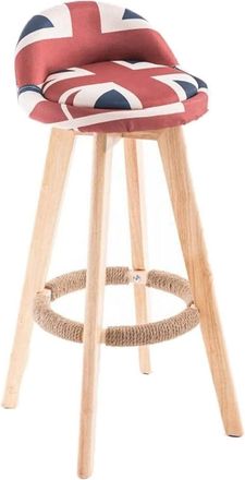 Generic Moderne Barhocker, Hochst&uuml;hle, Massivholz-Hochhocker, Barst&uuml;hle mit nordischer R&uuml;ckenlehne / 37 x 37 x 73 cm