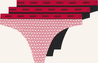 HUGO BOSS Hugo Slip Triplet Thong Design rosa