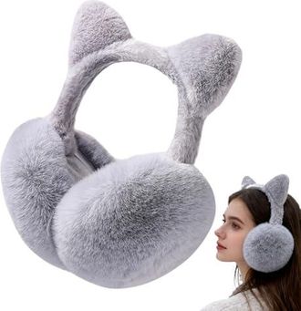 Generico Cache-oreilles pour femme | Chaud anti-vent | Cache-oreilles poilu pour femme Chauffe-oreilles - Pour cyclisme, d&eacute;placements, ski, sports ext&eacute;rieurs, 