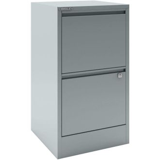 Bisley H&auml;ngeregistratur Schrank Home Office Silber