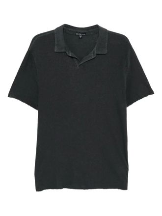 James Perse polo Slub - Noir