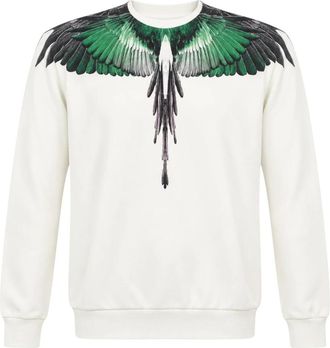 Marcelo Burlon F6Cmmasw045 Rundhals-Sweatshirt - - Sweatshirts & Hoodies - Herren - Wei&szlig; - L