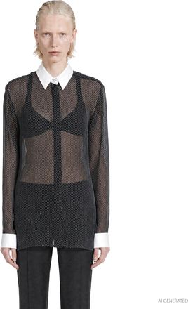 Tom Ford Printed Losange Silk Chiffon Skirt