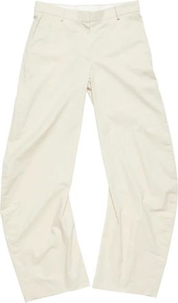 Acne Studios Femme, Pantalons, Beige, Taille: 38 FR Pantalon d&eacute;contract&eacute; en twill