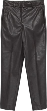 Incotex Hose aus Faux-Leder - Braun