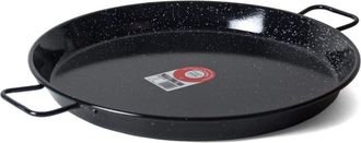 Garcima La Ideal Paella Pfanne Stahl emailliert, schwarz, 60 cm