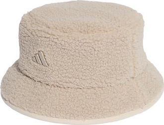 adidas Unisex Chapeau Bucket hivernis&eacute; en Polaire Teddy, Beige, Hommes (M/L)