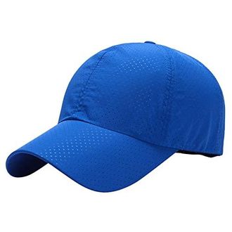 Generic Casquette papa chapeaux pour hommes femmes chapeau de camionneur en coton r&eacute;glable casquettes &agrave; profil bas Armadillo Hat Co, bleu, Taille unique