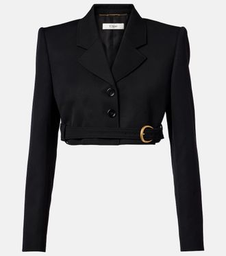 Chlo&eacute; Chlo&eacute; Blazer court en laine vierge