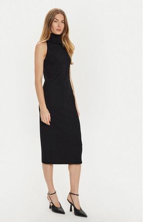 Twin-Set Strickkleid 242TF3030 Schwarz Slim Fit