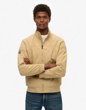 Superdry Blouson Harrington en nylon - Beige canyon-Vert