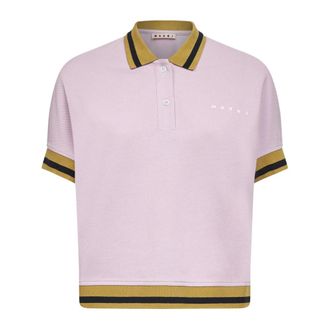 Marni Femme, Tops, Rose, Taille: 38 FR Polo Piqu&eacute;