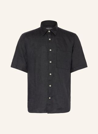 Marc O'Polo Marc Opolo Kurzarm-Hemd Regular Fit Aus Leinen schwarz