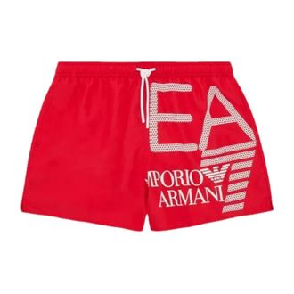 Emporio Armani Rote Bademode f&uuml;r M&auml;nner- Stilvolles Design - - Swimwear - Herren - Rot - S