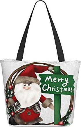 AOOEDM Joyeux No&euml;l (3) sac &agrave; provisions pour femme 33 x 27,9 x 17,8 cm. Le cadeau parfait pour la Saint-Valentin. Cest de la Saint-Valentin pour maman, fille